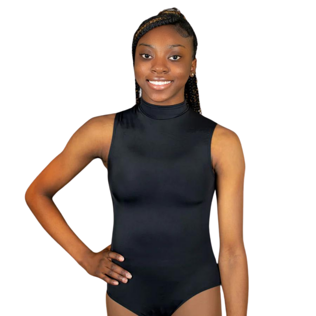 Mock Neck Sleeveless Leotard – DANCE CONFIDENT